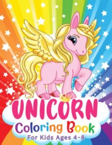 unicorn coloring book: cute unicorns for coloring for kids (for kids from 4 years)