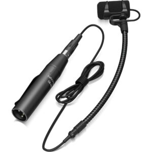 behringer cb 100 condenser gooseneck microphone for instrument applications,black