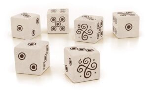 free league publishing vaesen nordic horror dice set, 16mm