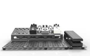 holeyboard 123 complete pedalboard | expandable from 13-30” to solve your space problems | fits 3-12 pedals easily | 2-levels for easy access to the back row