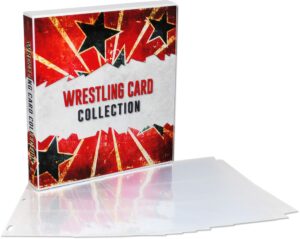 unikeep wwe wrestlemania themed collectible card storage binder - comes with 20 card pages