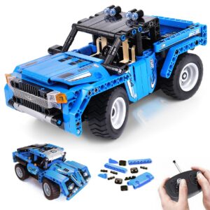 vertoy robot building kit for kids 6-12, stem remote control policeman and police car toys for boys, best birthday gift for 6 7 8 9 10 11 12-14 years old, 556pcs