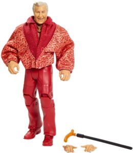 wwe mattel elite collection classy freddie blassie deluxe action figure with realistic facial detailing, iconic ring gear & accessories