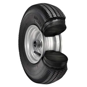 miller 14 1/2" x 3 1/8" x 1" rubber never flat wheel, package size: 1 each