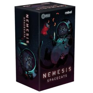 rebel studio nemesis space cats collectible miniatures - enhance your gameplay with 4 plastic cat miniatures! ideal for collectors, ages 14+, 1-5 players, 1-2 hour playtime, made