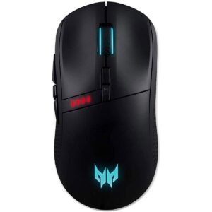 acer predator cestus 350 wireless gaming mouse: nvidia reflex - up to 16000 dpi - rgb lighting - 8 programmable buttons - on-board memory - 5 profile settings - pixart 3335 sensor - black