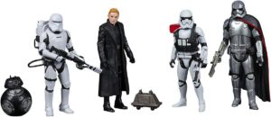 star wars celebrate the saga toys the first order figure set, 9,5 cm-scale collectible action figure 6-pack, toys for kids ages 4 and up