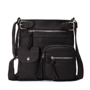 kl928 crossbody purses for women shoulder bag (black-2)