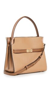 tory burch women's lee radziwill small double bag, tiramisu, tan, one size