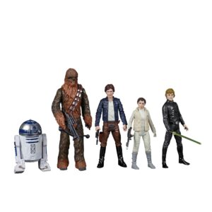 star wars celebrate the saga toys rebel alliance figure set, 3.75-inch-scale collectible action figure 5-pack, toys for kids ages 4 & up (amazon exclusive)