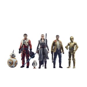 star wars celebrate the saga toys the resistance figure set, 3.75-inch-scale collectible action figure 6-pack (amazon exclusive)