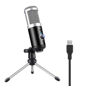 tmtop computer usb microphone laptop condenser recording external microphone for podcasting video chat streaming broadcast