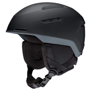 smith optics altus unisex snow helmet - matte black/charcoal, large