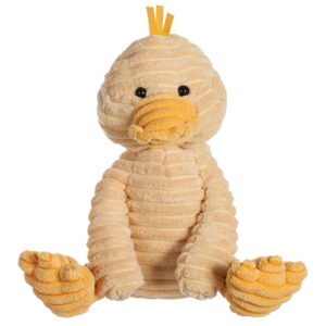 apricot lamb toys plush corduroy duck stuffed animal soft cuddly perfect for child (corduroy duck, 8.5 inches)