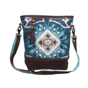 spirited shoulder bag | 80% cotton + 20% leather