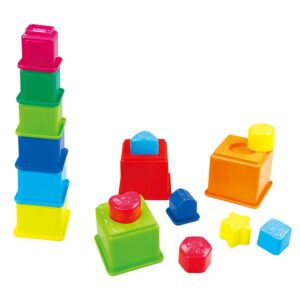 play sea animals shaped stacking blocks | educational baby toys | colorful stacking building blocks | shape sorting color preschool stacking kids toys | 10 pieces building cups 6 animal shapes