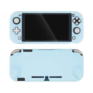 geekshare protective case compatible with nintendo switch lite, ergonomic protective grip cover for switch lite (blue)