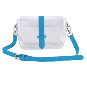 moetyang womens transparent clutch clear purse crossbody shoulder bags with removable shoulder strap