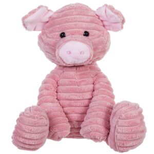 apricot lamb plush toys corduroy pig stuffed animal soft cuddly perfect for child (corduroy pig，8.5 inches)