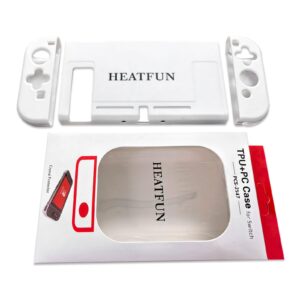 heatfun protective shell case for switch, dockable white cover case for switch