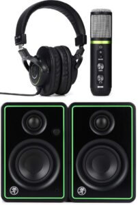 mackie creator bundle with usb microphone and monitors