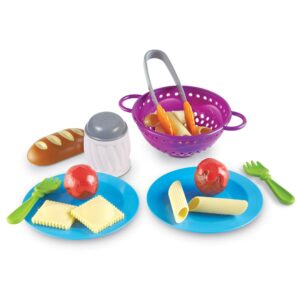 learning resources new sprouts pasta time - 20 pieces, ages 2+ pretend play food for toddlers, preschool learning toys, kitchen play toys for kids