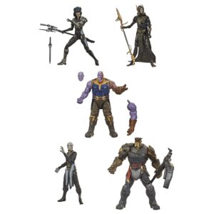 marvel legends series toys 6-inch collectible action figure 5-pack the children of thanos, 5 figures, premium design