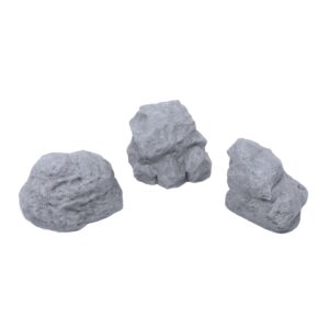 rounded rock formations, 3d printed tabletop rpg scenery and wargame terrain for 28mm miniatures