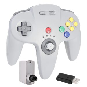 innext wireless classic n64 controller, game pad joystick for n64 nso - plug & play