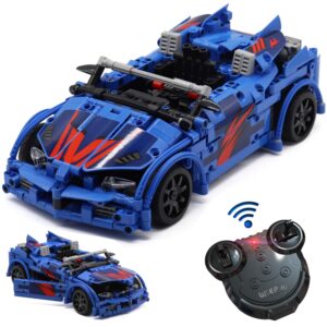 wiseplay build your own rc car kit for kids and adults | 585pcs rc car kits to build | stem building toys for boys & girls age 8-12 | model car kits to build for kids 9-12 and adults