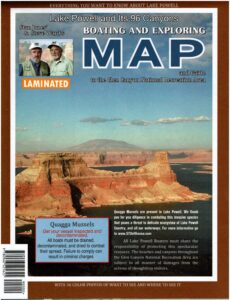 stan jones' & steve ward's lake powell and its 96 canyons boating and exploring map and guide to the glen canyon national recreation area gloss laminated