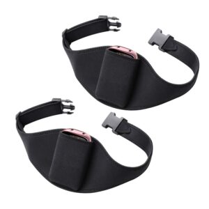 iraspin 2 pack mic belt for fitness instructors,vertical microphone transmitter carrier belt for fitness class,public speaking,theatre,pilates teachers,spin yoga