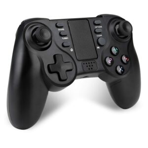 techken wireless controller compatible with ps4/slim/pro with dual vibration | 6-axis motion sensor | audio function