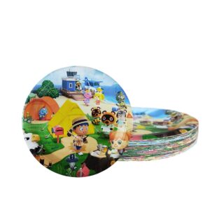 30 pcs animal crossing party plate ,animal crossing themed party supplies