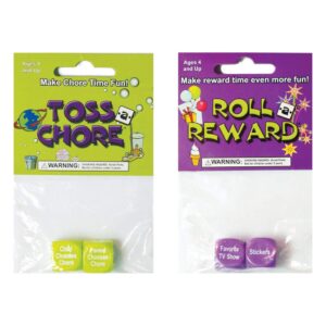 continuum games roll a reward and toss a chore dice set