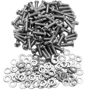 seismic audio - sarhw15 - pack of 100 screws and washers for rack case rails phillips head for pa/dj gear