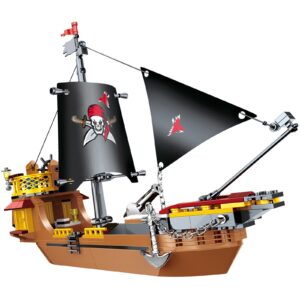 brick story pirate ship building set toy boats and ships construction toy xmas gifts boys present for 6-12 year old, 167pcs