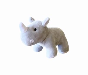 baby rhino stuffed animal plushies for boys & girls | super soft cute plushies for kids' bedroom | 8-in safari stuffed animals for girls & boys | small animal toys by exceptional home