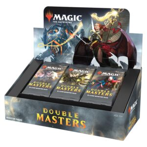 magic: the gathering double masters draft booster box | 24 packs (360 cards) | 1 box topper