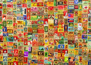 vintage matchboxes 1000 piece jigsaw puzzle by colorcraft