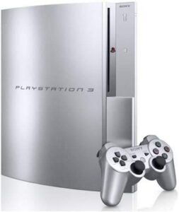 sony ps3 playstation 3 silver console with controller - international version (renewed) (40gb)