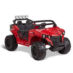 radio flyer ripper battery powered car, 12 volt outdoor ride on toy, red kids ride on toy for ages 3+