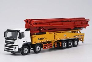 sany 62m x foot concrete pump truck 1/50 diecast model