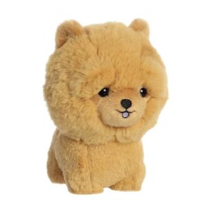 aurora® playful teddy pets™ chow chow stuffed animal - unique design - endless play - brown 6.5 inches