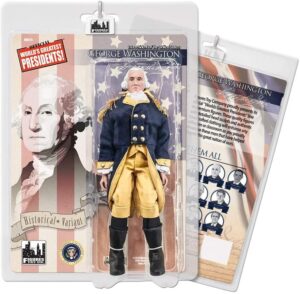 figures toy company us presidents 8 inch figures series: george washington [blue & yellow]