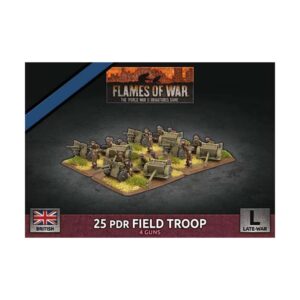 flames of war: late war british 25 pdr field troop (bbx63)