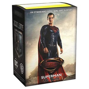 dragon shield matte art dc justice league superman standard size 100 ct card sleeves individual pack