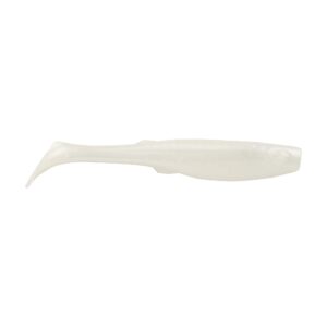 berkley gulp! paddleshad fishing soft bait, pearl white, 4in