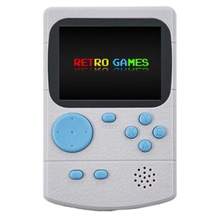 handheld game console with 500 classical fc games console 3.0-inch hd screen,gift christmas birthday presents for kids, adults (gameboy gc35 white)