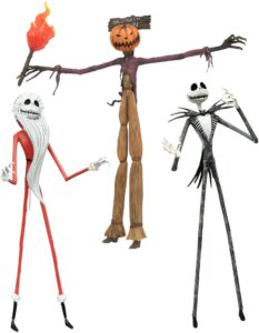 diamond select toys the nightmare before christmas: jobs of jack skelllington action figure box set, multicolor